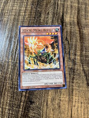 Yugioh! Koa'ki Meiru Beetle - BP03-EN066 - Rare - 1st Edition Near Mint ...