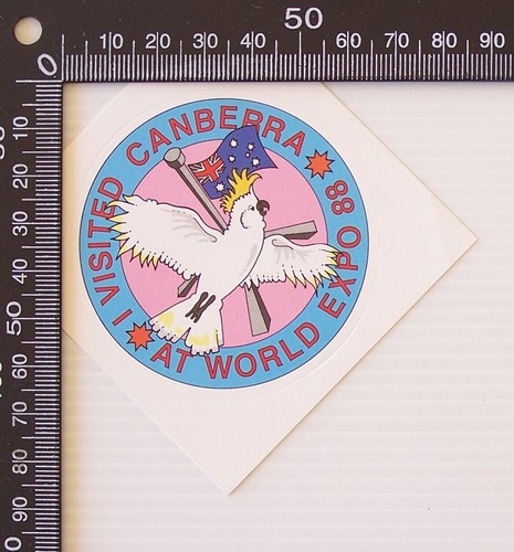 VINTAGE 1988 WORLD EXPO I VISITED CANBERRA TRAVEL SOUVENIR CAR TRUCK ...