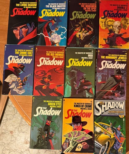 Lot of 11 The Shadow By Maxwell Grant 1975 Paperback Books 1-12 Pyramid ...
