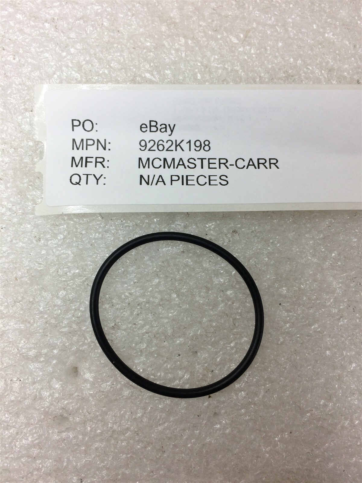 9262K198 MCMASTER Oil-Resistant Buna-N O-Ring 2 mm Wide 35 mm 50 PIECES ...