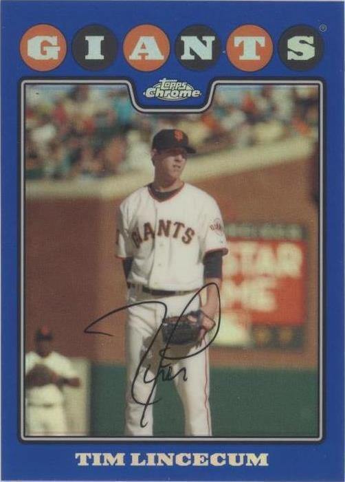2008 Topps Chrome - Tim Lincecum #47 Blue Refractor for sale online | eBay
