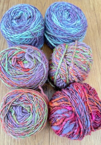 Natural Hand Spun Hand Dyed Handmade Yarn Lot Handspun | eBay