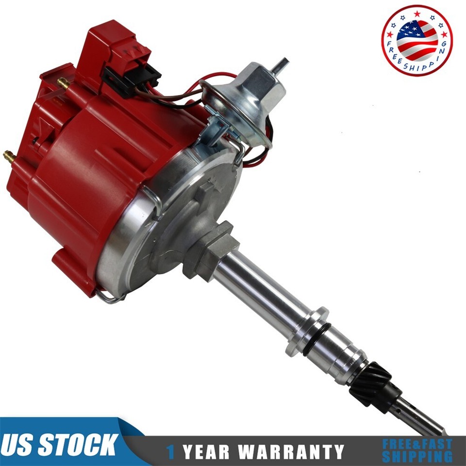 Red 6522R HEI Ignition Distributor 6 Cylinder For GM 250 Chevy 292 230 ...