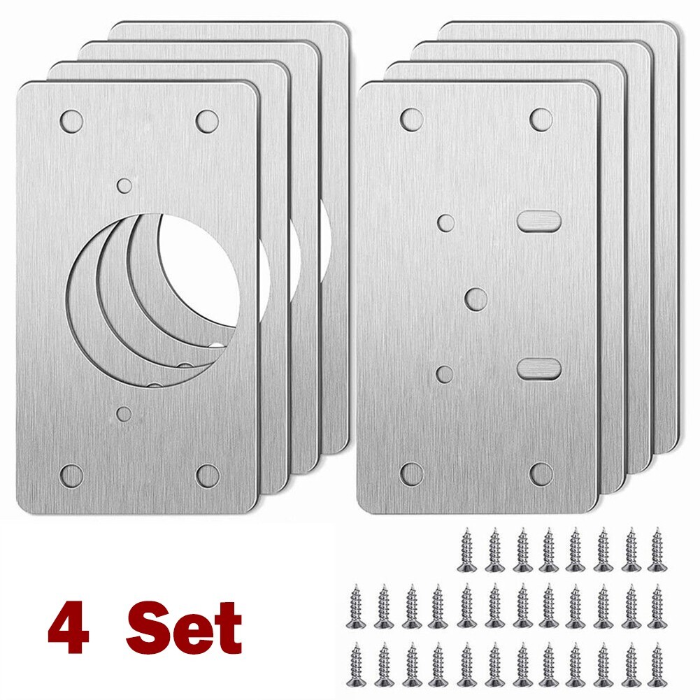 Door Drawer Plate Hinge Repair Close Hinges Cupboard Door Fixing Repair ...