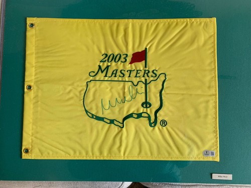 Mike Weir Signed 2003 Masters Pin Flag BAS | eBay