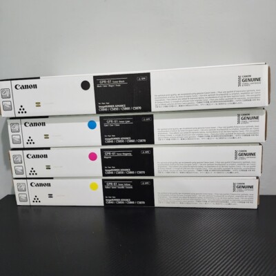 Canon GPR-61 Toner Cartridge Set - C,Y,M,B - High Yield Genuine ...