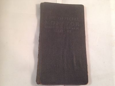 1962 Illinois Book THE MASONS BLACK 79 PAGE OFFICIAL MONITOR 4.5 INCHES ...