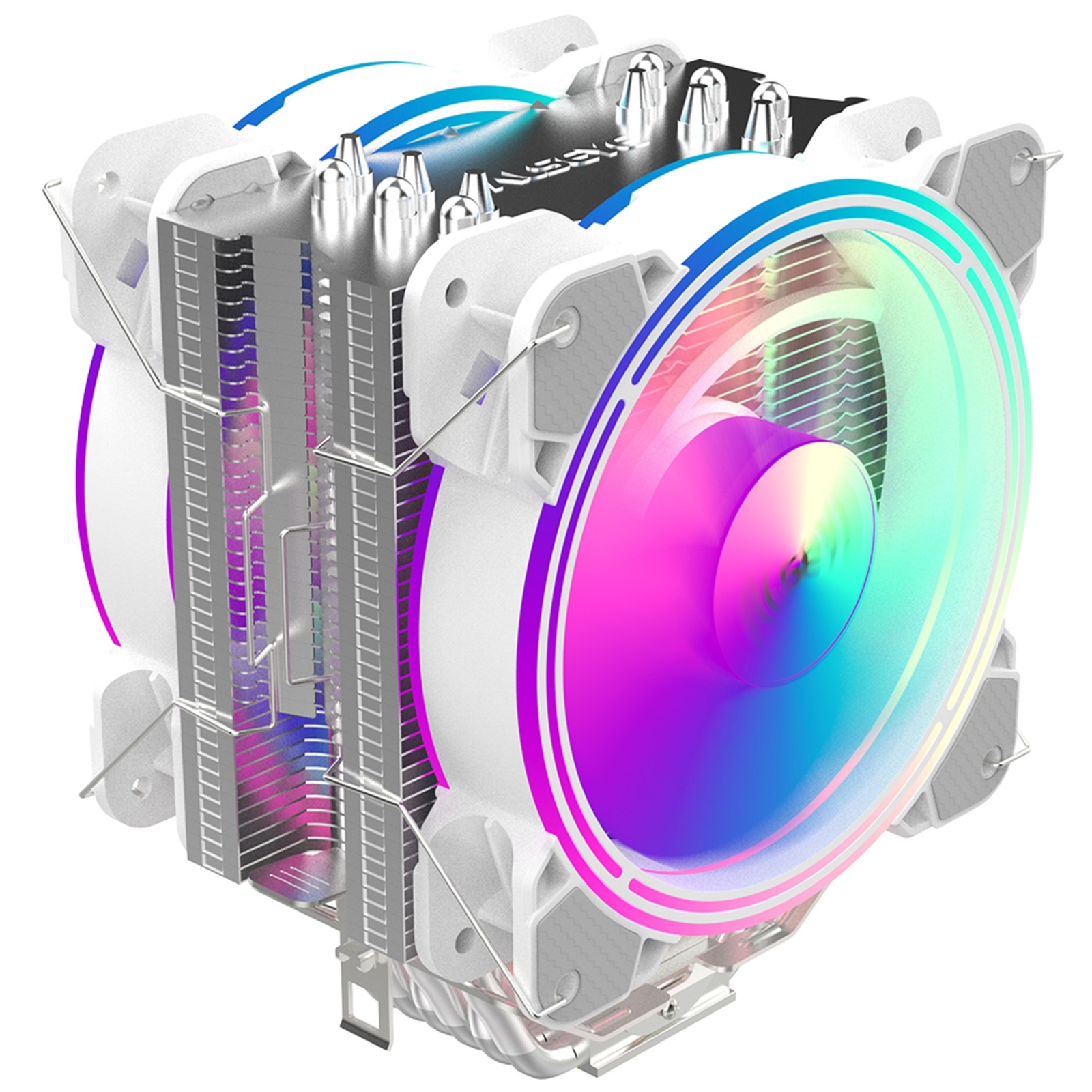 FM2 754 AM3+AM4 Color RGB Cooler Gaming CPU Processor Heatsink | eBay
