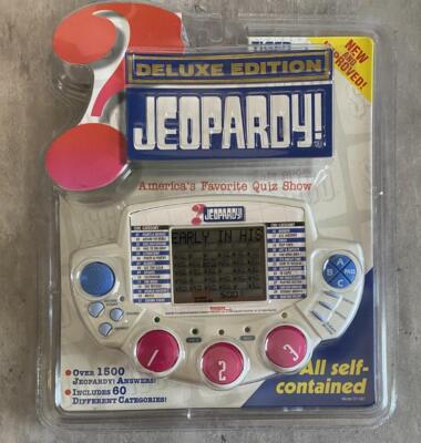 SEALED 1999 Deluxe Edition JEOPARDY! Electronic Handheld Game by Tiger ...