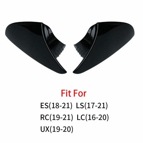Gloss Black For Lexus RC ES LS LC UX 2019+ Side Rear View Mirror Cover ...