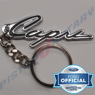CAPRI KEYRING KEY CHAIN ,Chrome, NEW for FORD GT MK1 MK 1 XLR XL RS ...