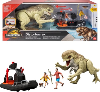 Jurassic world Rebirth Distortus rex escape Island Set Mattel | eBay