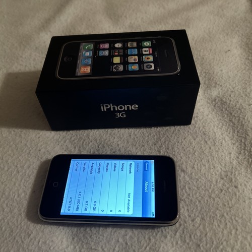 iPhone 3G Black 8GB WITH box Collector’s | eBay