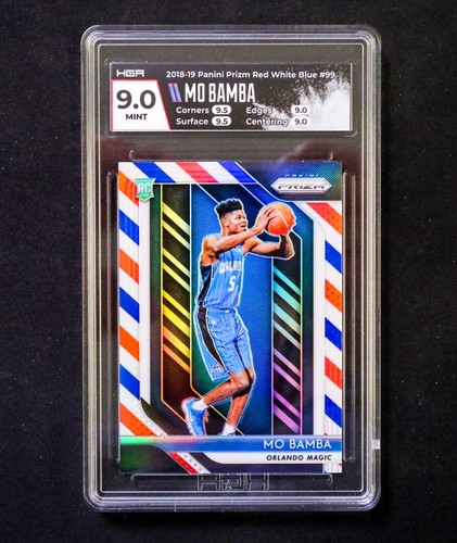 2018 Panini Prizm - Mo Bamba - Rookie Red White Blue HGA 9 Mint | eBay