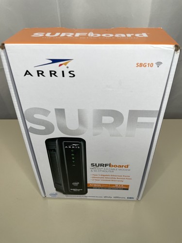 ARRIS SURFboard SBG10 DOCSIS 3.0 Cable Modem+AC1600 Dual Band Wi-Fi ...