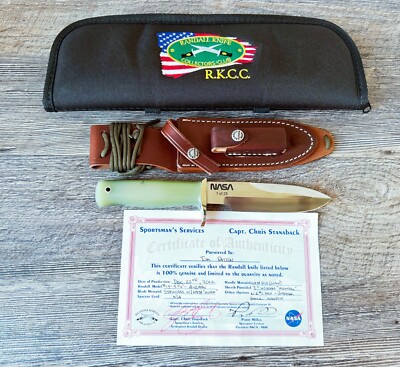 RANDALL NASA #15 Airman Knife Green G10 Micarta 5.5" SS Blade N/S ...