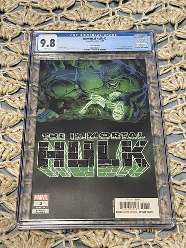 Immortal Hulk 2 2nd print CGC 9.8 1st Dr. Frye, Del Frye New Case ...