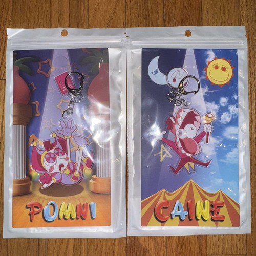 The Amazing Digital Circus Keychain Set of 2 Acrylic Charms New | eBay