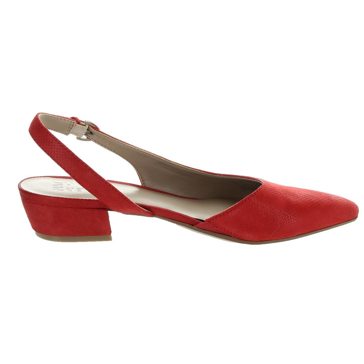 Naturalizer Womens Banks Red Suede D'Orsay Heels Shoes 7 Wide (C,D,W ...