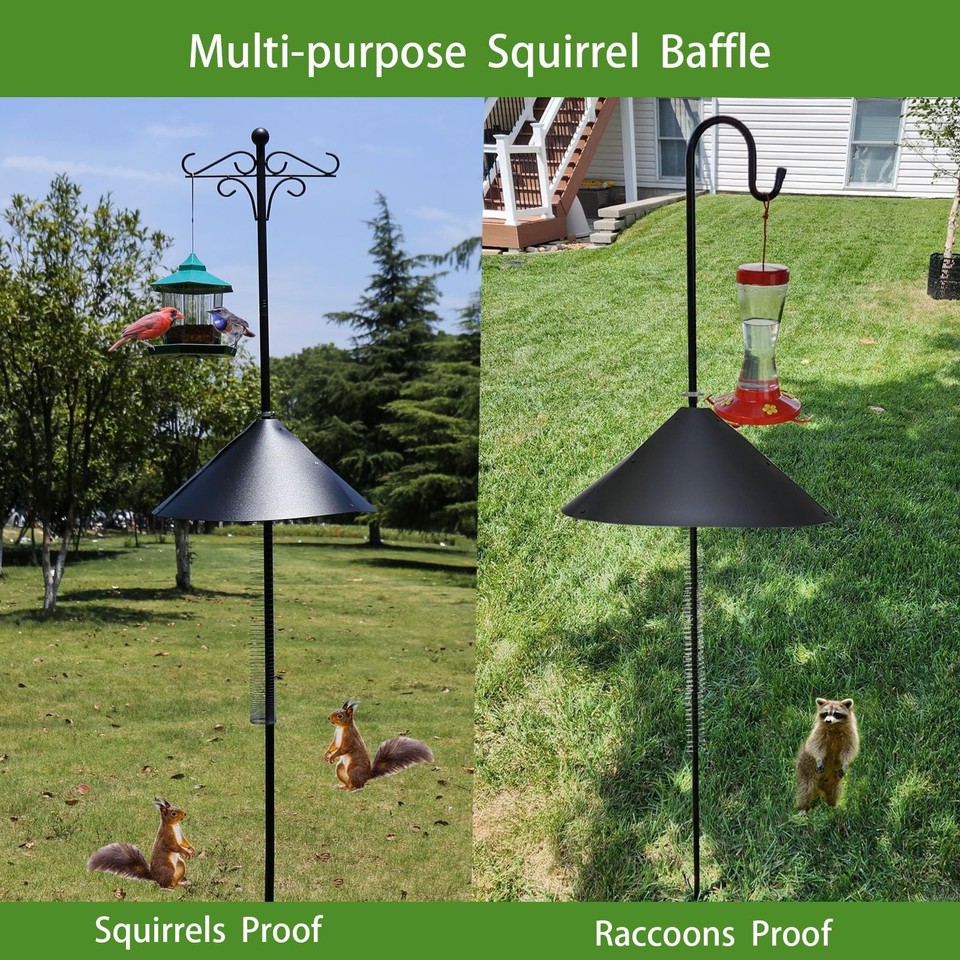 19 Inch Large Squirrel Baffle, Squirrel Baffles for Bird Feeders ...
