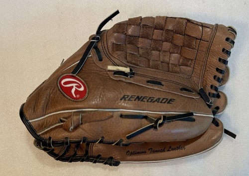 Rawlings RS130 13" inch Renegade Fastback Leather Right Hand Baseball ...