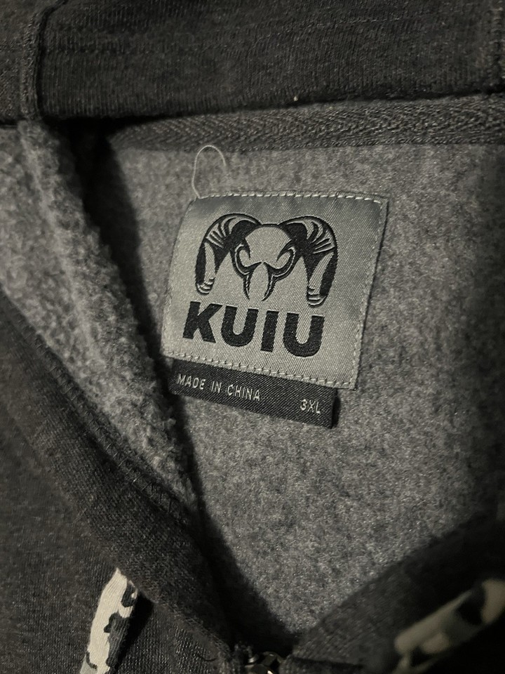 Kuiu Full Zip Camo Ram Head Hoodie Jacket Dark Grey Men’s Size 3XL | eBay