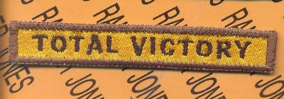 607th Armored "TOTAL VICTORY" TANK TAB patch | eBay