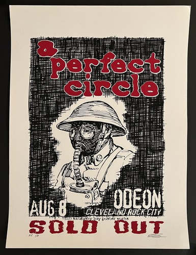 A PERFECT CIRCLE 2003 Cleveland AP #1/8 poster print TOOL Puscifer ...