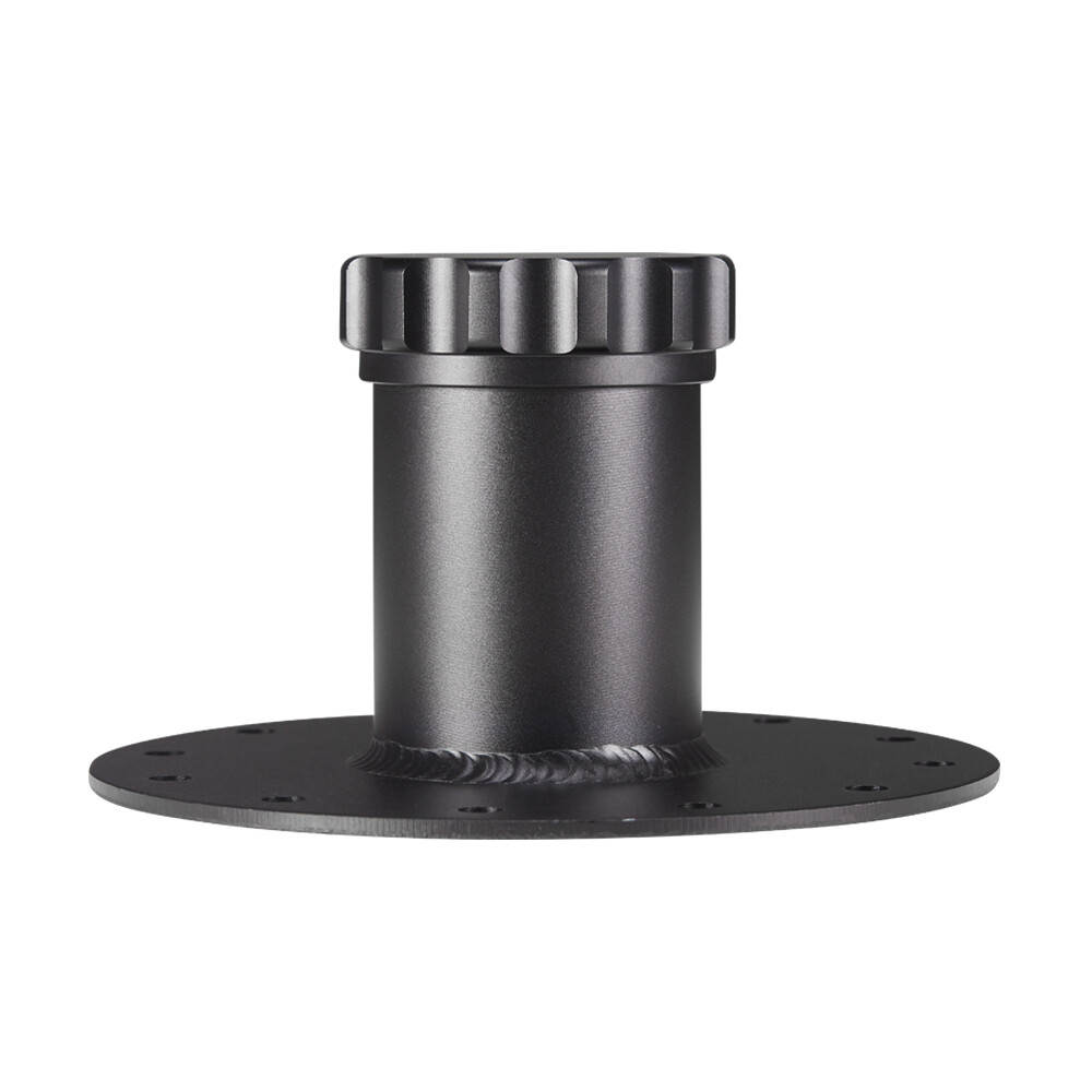 Black Straight Fuel Cell Fast Fill Filler Neck 12 Bolts Flange Billet ...