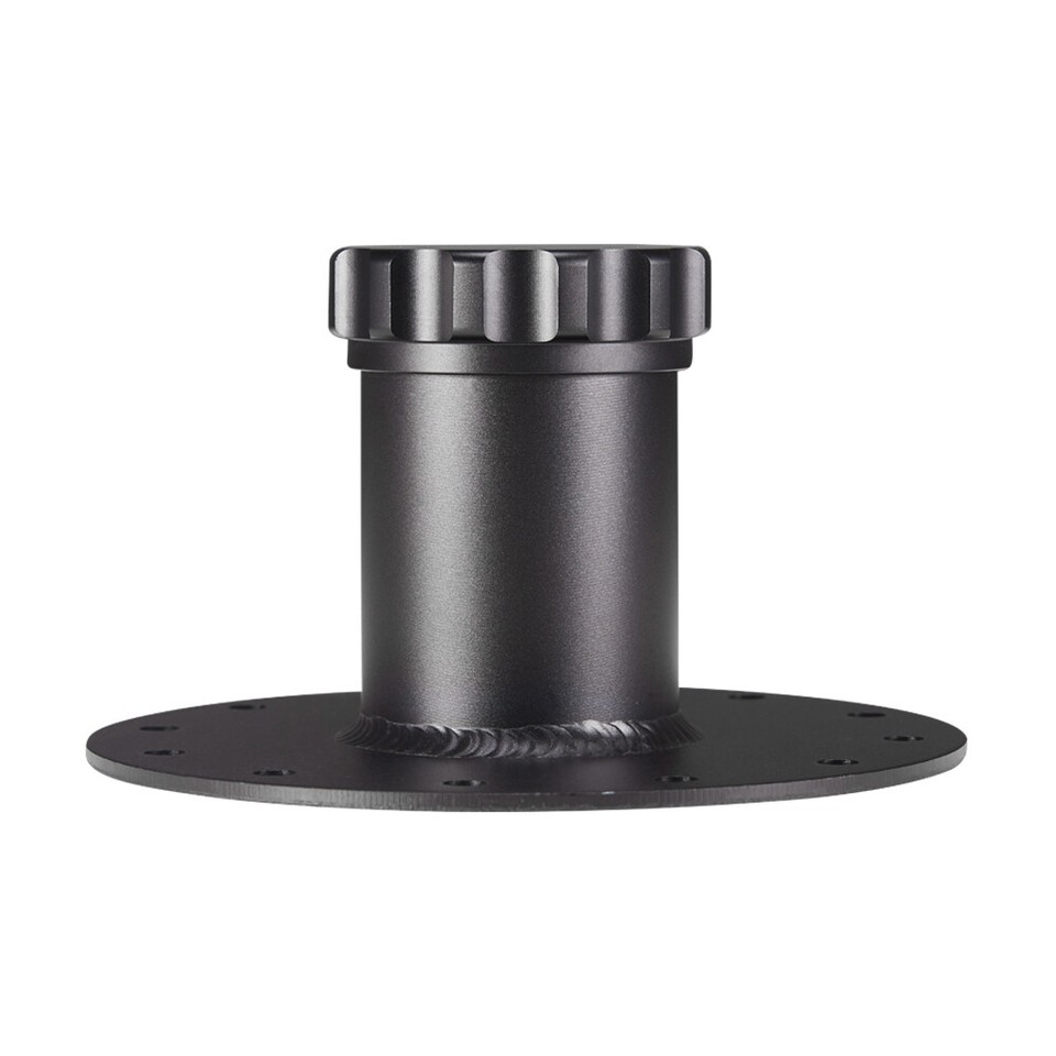 Black Straight Fuel Cell Fast Fill Filler Neck 12 Bolts Flange Billet ...