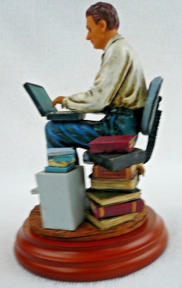 Computer Whiz Figurine Statue NIB New Tech Programmer Coder Free ...
