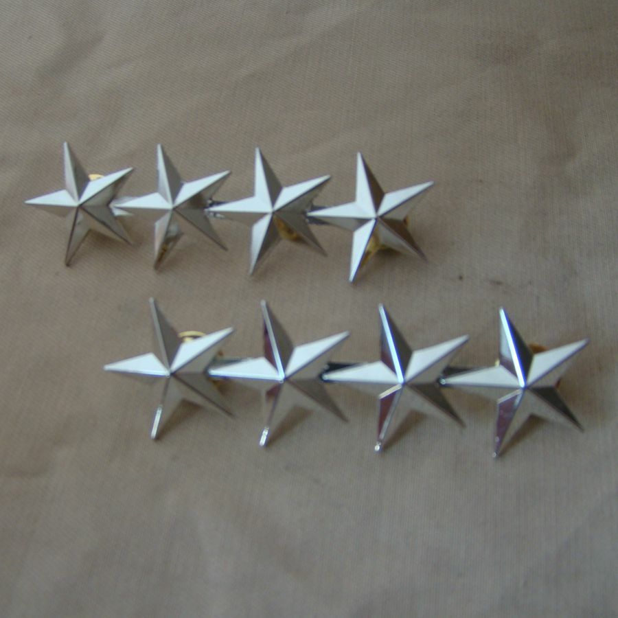 WW2 US ARMY GENERAL OFFICER STARS RANK BADGE METAL LAPEL PIN MILITARY ...