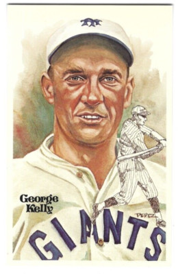 1981 Perez Steele Hall of Fame Postcard #138 George Kelly 02503/10000 ...