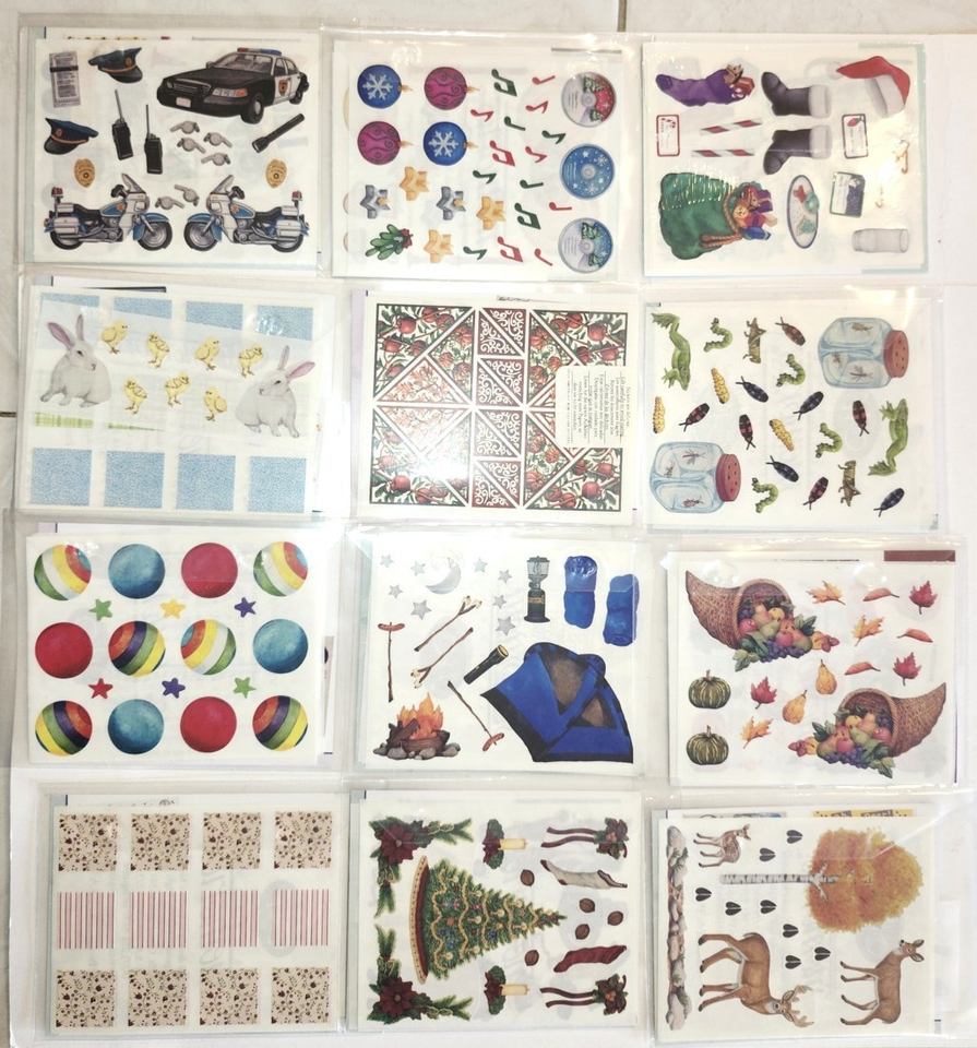 12 Packs Creative Memories Stickers Packs Studio & Block Sets See List ...