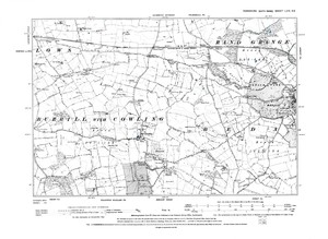 Old Map of Bedale (W), Cowling, Yorkshire -1895 - Repro 69 SE | eBay