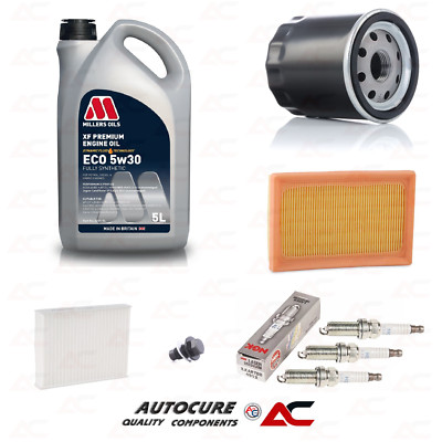 FITS TOYOTA AYGO 1.0L VVT-I (MK2) FULL SERVICE KIT + 5L ENGINE OIL ...