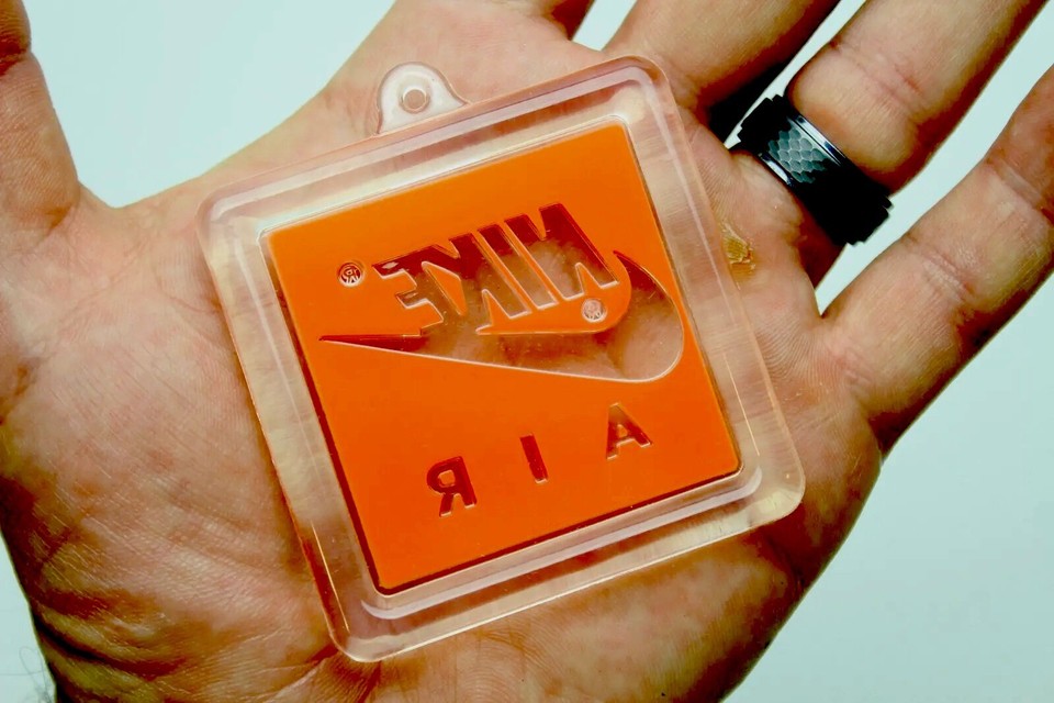 NIKE AIR HANG TAG ~RETRO~ 90s ORANGE NO-CHAIN jordan max III IV 1 90 ...