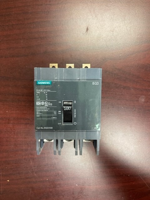 ITE Siemens BQD BQD3100 3 Pole 100Amp 480Volt Bolt-On BRAND NEW Circuit ...