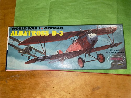Vintage 1956 Aurora German World War I Albatross D-3 Factory Sealed ...