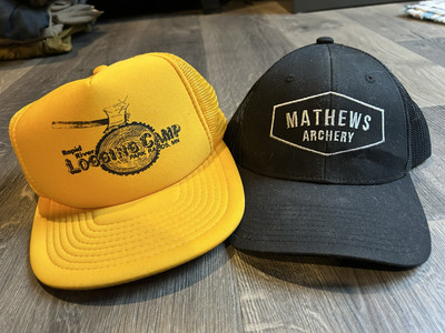 Mathews Archery Hat With Vintage Trucker Cap Lot Bow Logging Deer Camp ...
