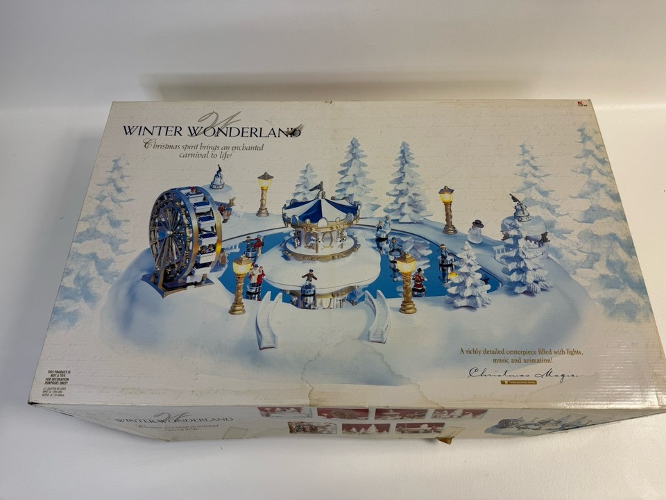 Trendmasters Magic Winter Wonderland Musical Ice Skating Carnival 1997 ...