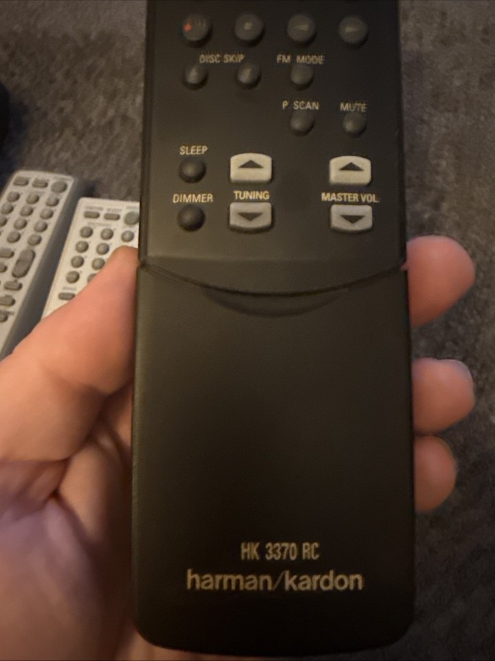 Harman Kardon AVR 5 RC Remote Control HK 3370 Black Tested & Working ...