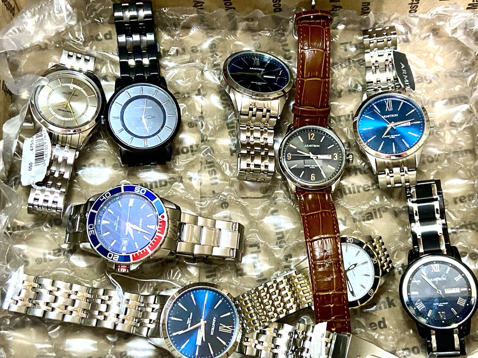 Mix Lot of Armitron Men's Watches & Parts - Broken As Is FOR REPAIR ...