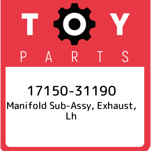 17150-31190 Toyota Manifold sub-assy, exhaust, lh 1715031190, New ...