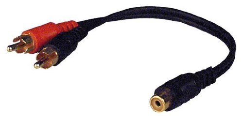 RY5 Pyramid RCA Connector 2 Male to 1 Female RCA Adaptor Set and Free ...