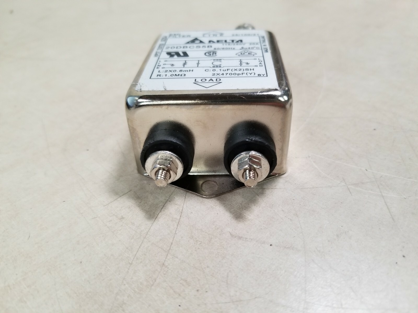 Delta EMI Filter 20DBCS5B (Q6702-60594) 115/250v 20A for sale online | eBay