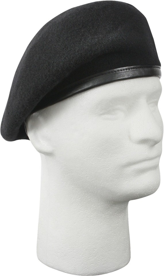 Military Wool Beret - Inspection Ready Pre-Shaved Badge Tactical US ...