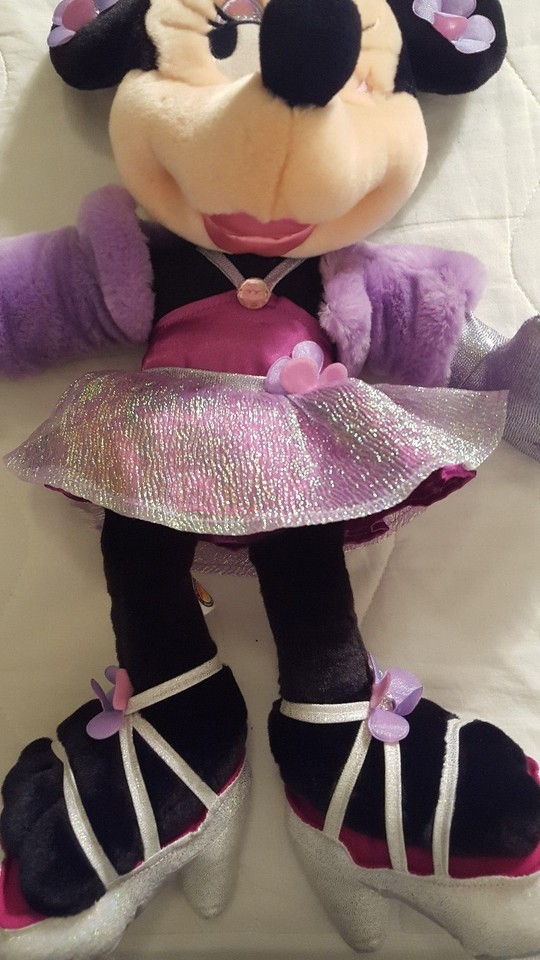 Disney 20" Minnie Mouse Purple Dress Jacket Stuffed Plush Toy Doll | eBay