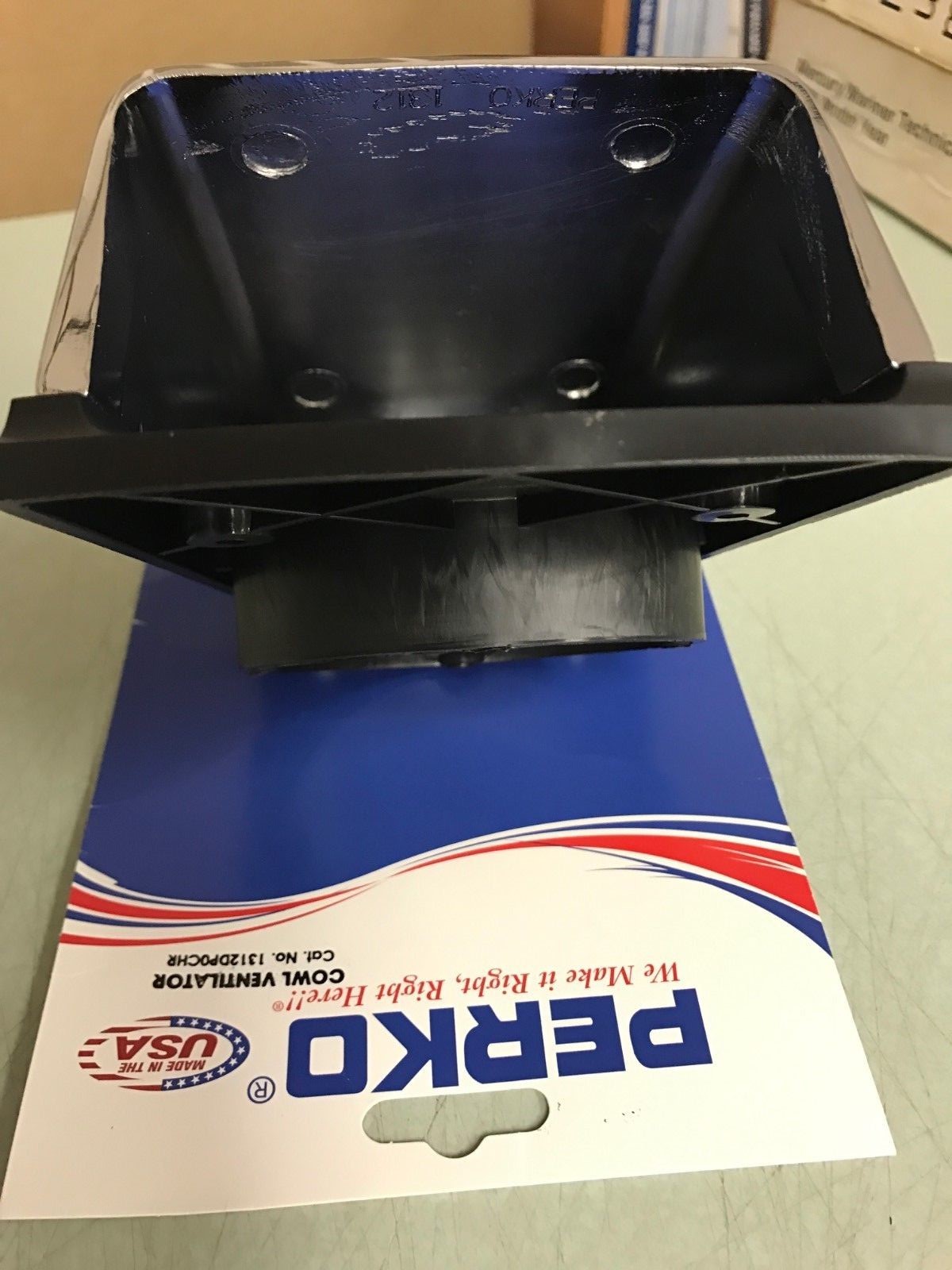 CLAM SHELL VENT 9 1312DP0CHR PERKO COWL VENTILATOR CHROME BOAT MARINE ...
