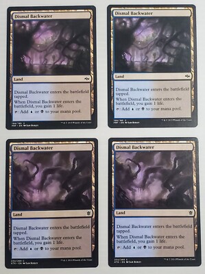 4 x Dismal Backwater Mtg Magic Gathering Land Various Sets LP | eBay